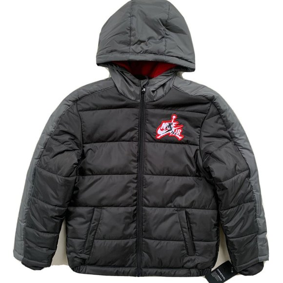 Nike | Jackets & Coats | Nike Air Jordan Boys Hooded Puffer Insulated ...